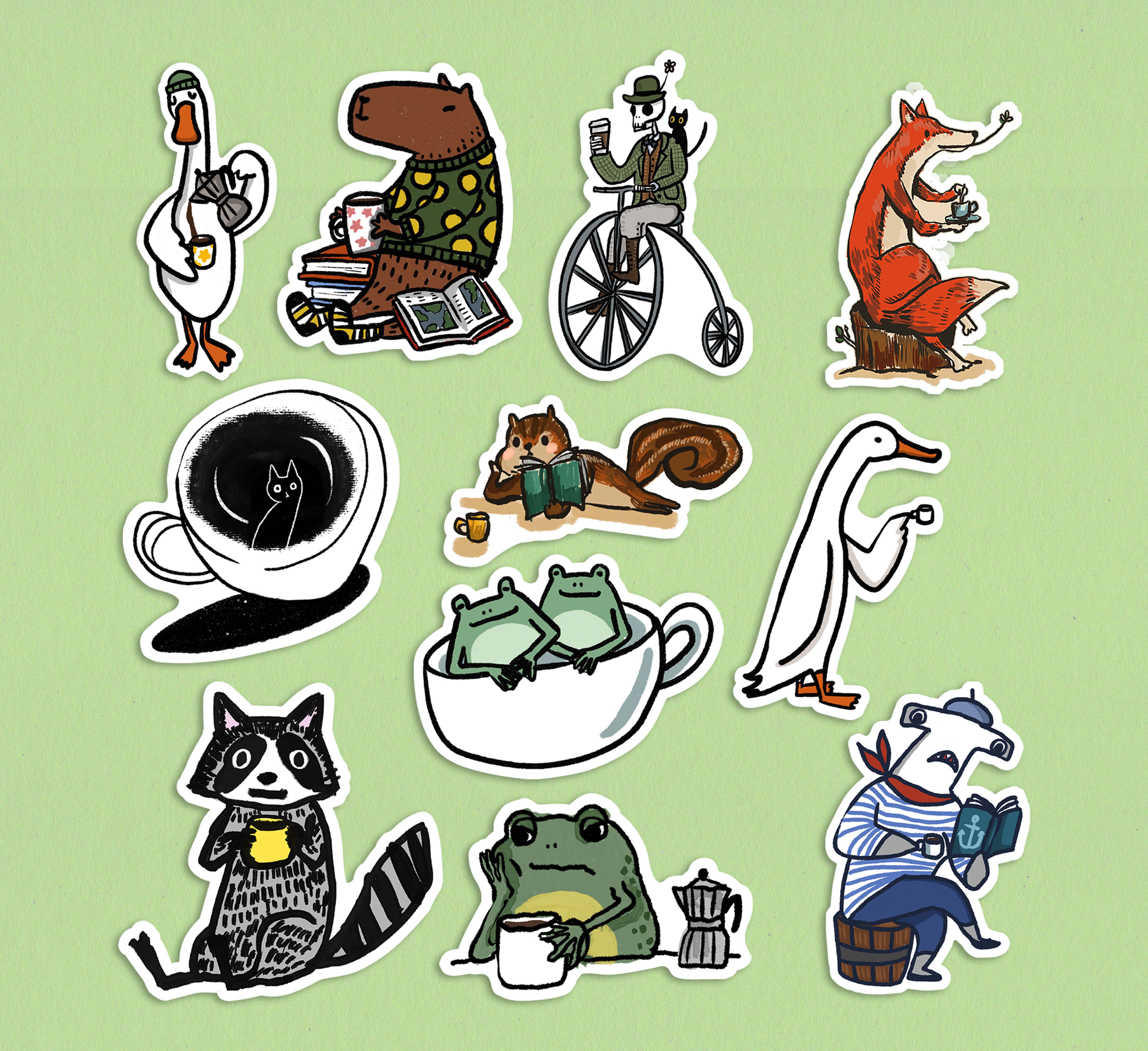 Vinyl Stickers – Miss Johnny Squirrel
